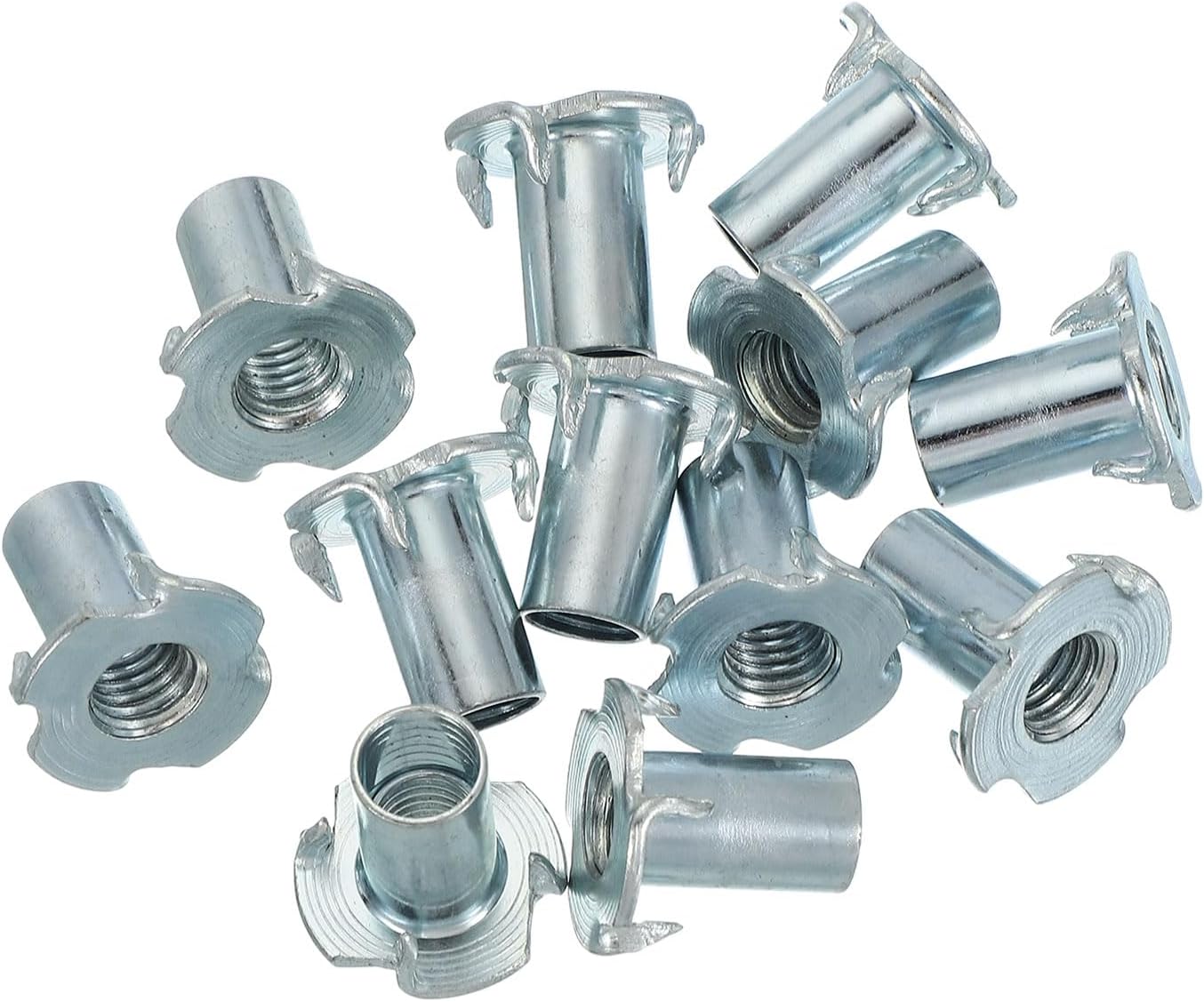Amazon.com: PATIKIL M10 T-Nuts, 12 Pcs Zinc Plated Steel 4-Pronged Tee ...