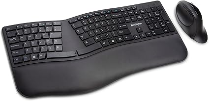 Amazon.com: Kensington Pro Fit Ergonomic Wireless Keyboard and Mouse ...