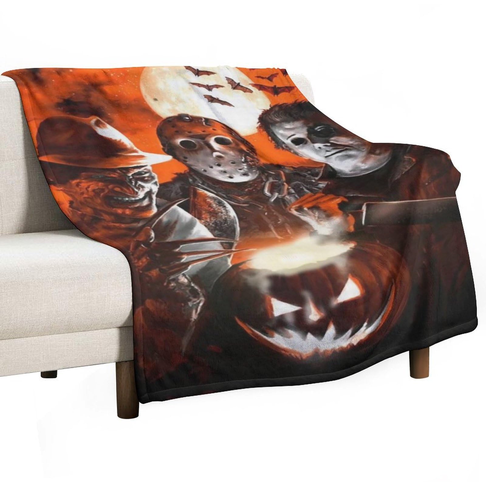 Amazon.com: HOPUYESA Horror Blanket Ultra Soft Flannel Fleece Blankets ...