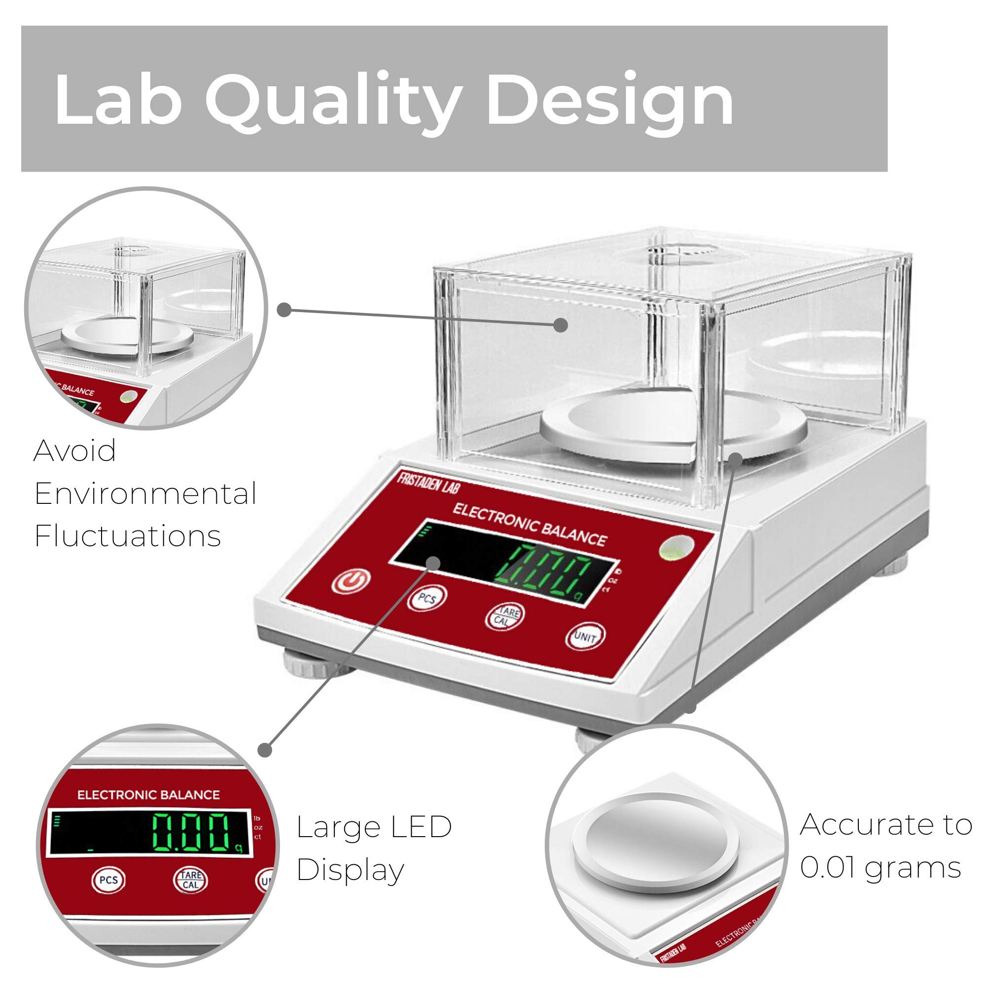 Fristaden Lab Scale, American Brand Precision Balance for Professional ...
