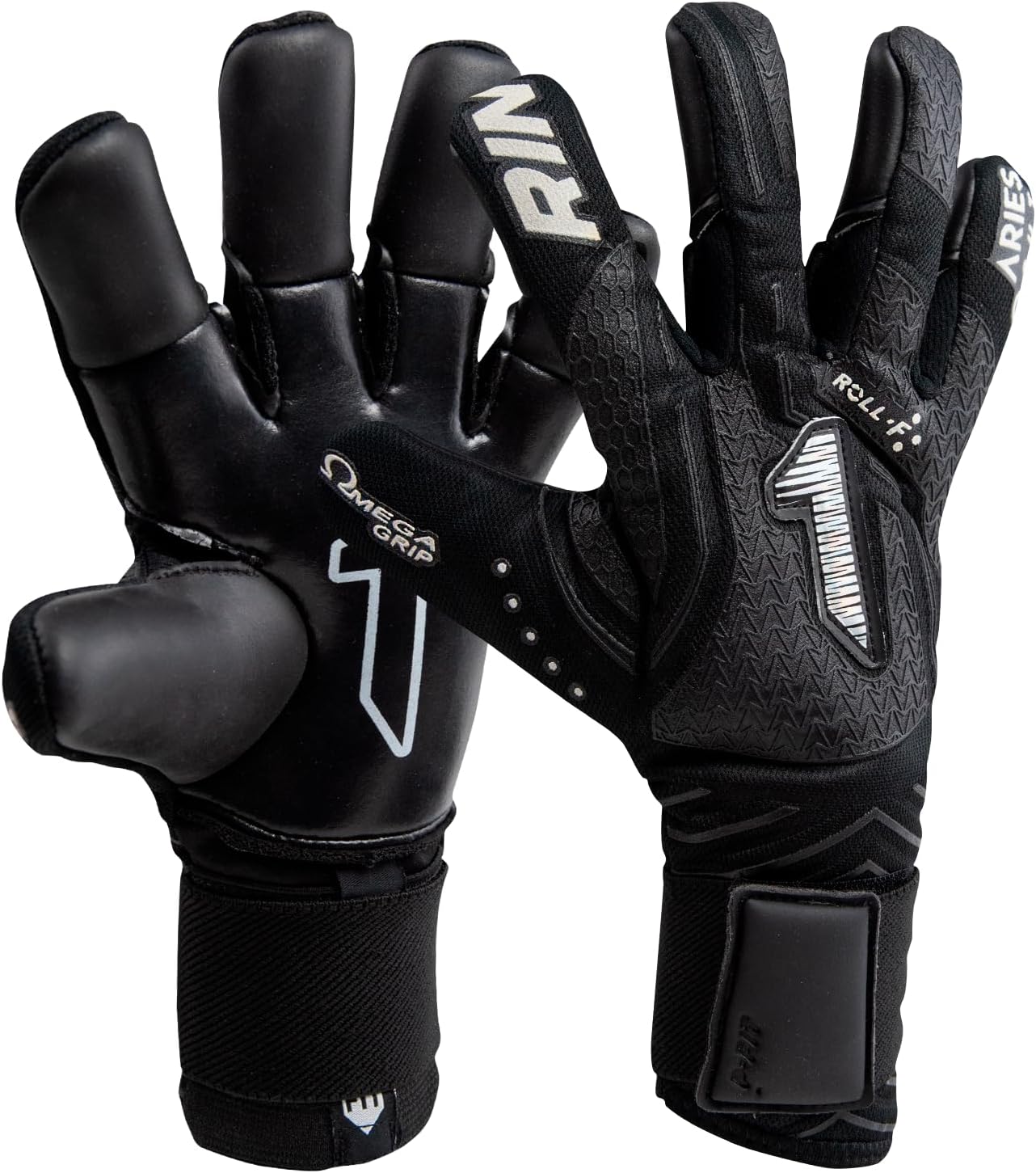 Rinat Aries Nemesis Semi-Pro Goalkeeper Glove (Black, 10)