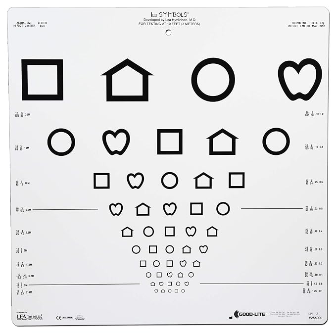 Good-Lite LEA Symbols® 10 Line Distance Chart : Amazon.in: Industrial ...