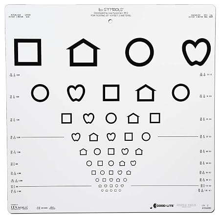 Good-Lite LEA Symbols® 10 Line Distance Chart : Amazon.in: Industrial ...