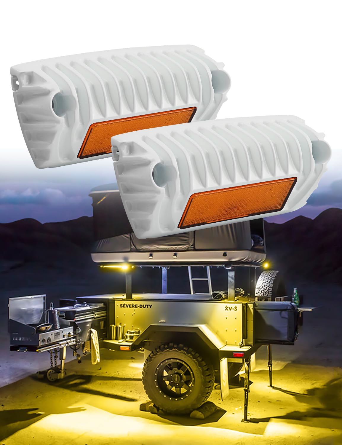 Snapklik.com : Chelhead RV Led Exterior Lights, Yellow 800lm Waterproof ...