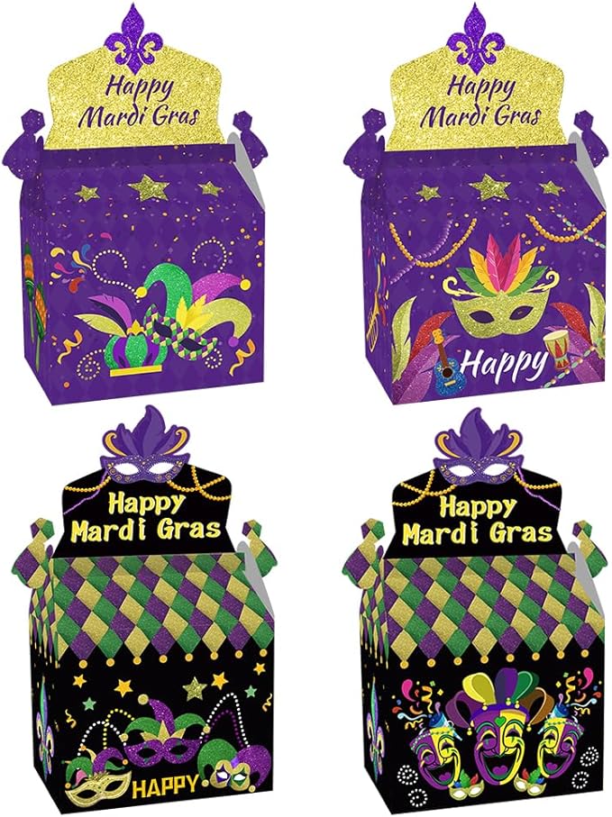 UZSXHJ Carnival Treat Boxes,12pcs Carnival Gift Box Candy Bakery Boxes ...