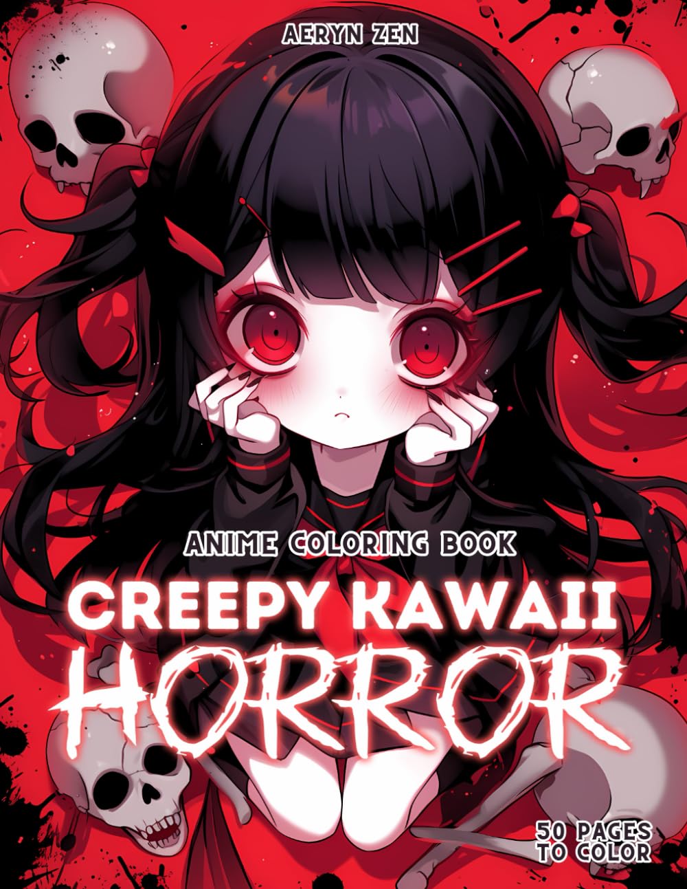 Amazon.com: Anime Coloring Book: Creepy Kawaii Horror: 9798884732049 ...