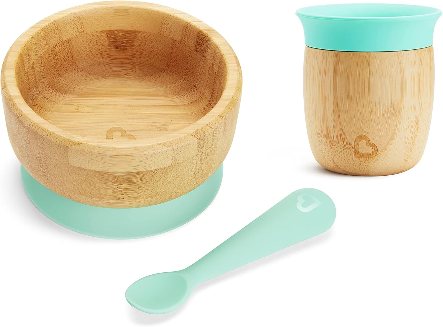 Amazon.com : Munchkin® Bambou™ Open Training Cup, Suction Bowl and ...