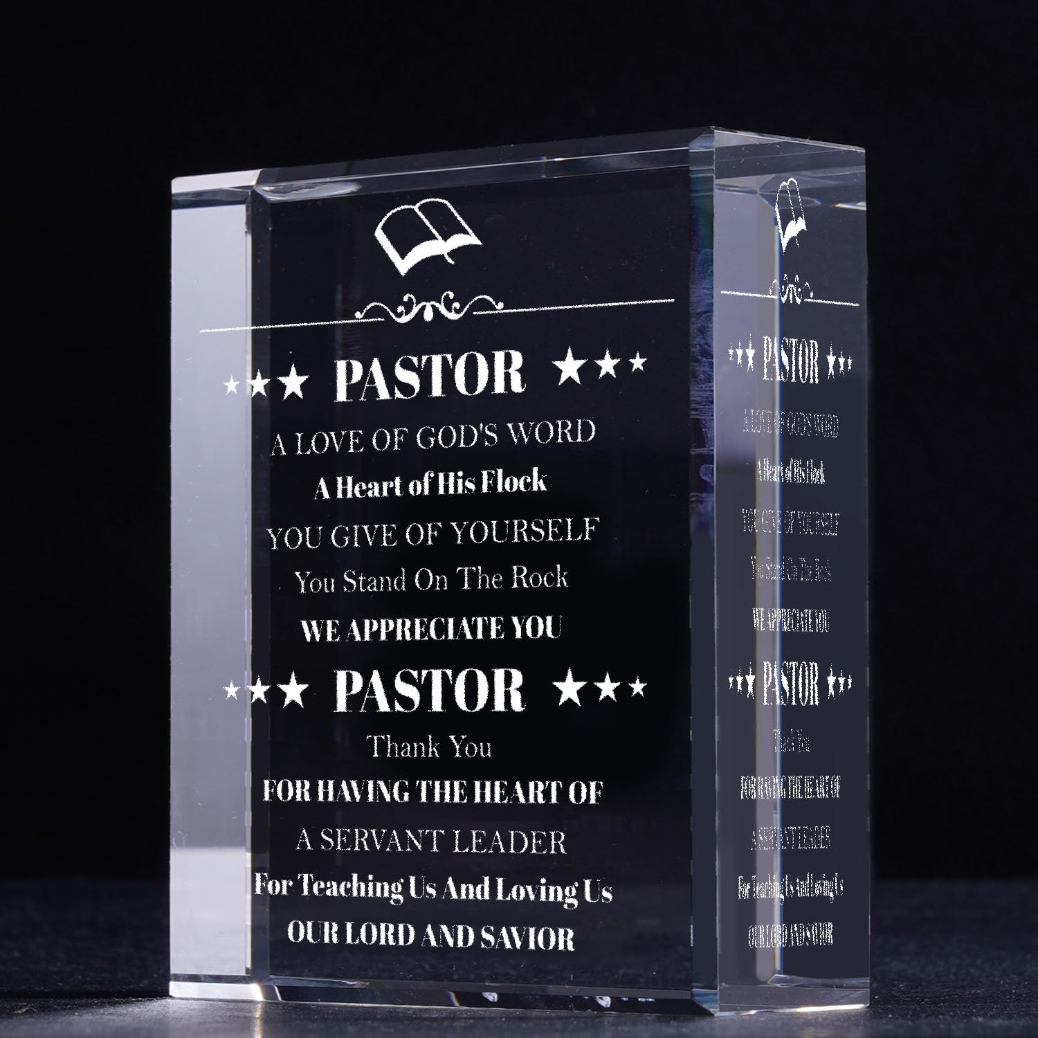 Amazon.com: K9 Crystal Keepsake Pastor Appreciation Gift for Men ...