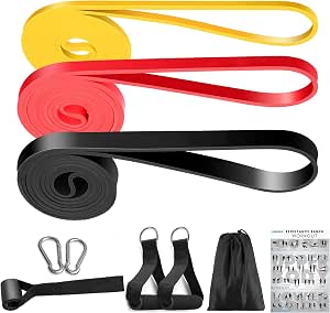 Amazon.com: Lunememo Resistance Bands for Working Out, Pull Up ...