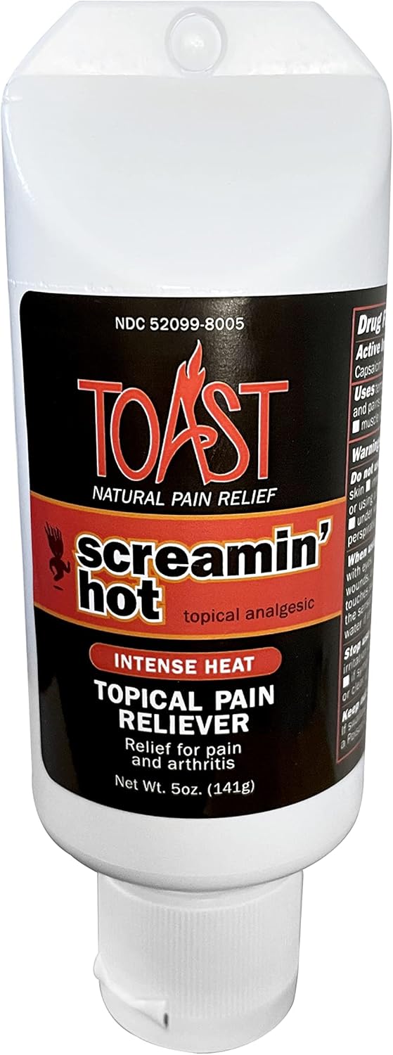 Amazon.com: Toast Screamin Hot Intense Heat Topical Pain Relief Cream ...