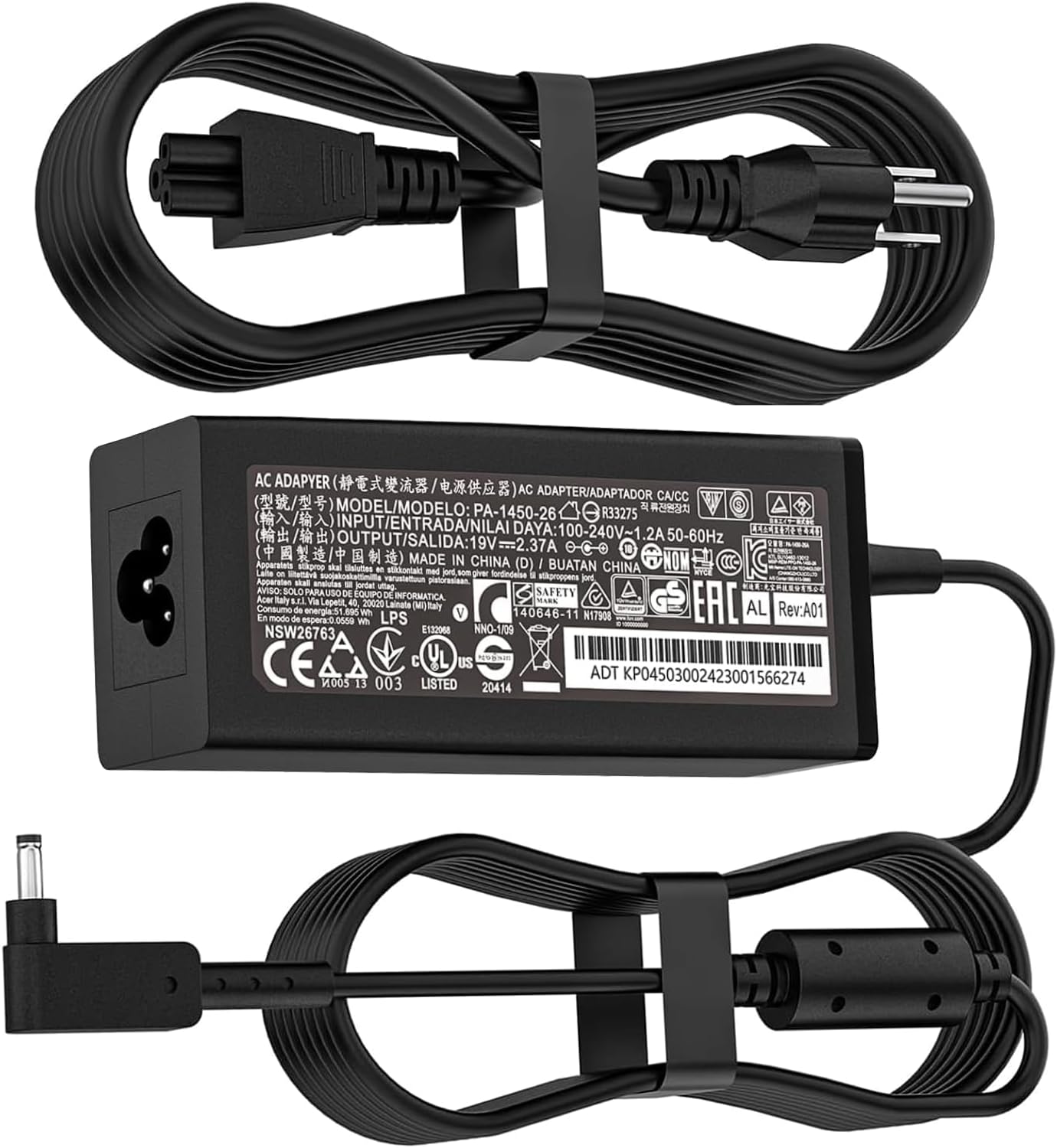 Amazon.com: N20C5 N23C3 N20C4 N19H2 45W 19V 2.37A 3.0 * 1.1mm AC ...