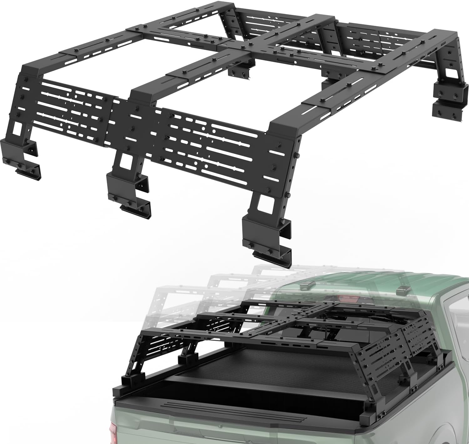 Amazon.com: StarONE Truck Bed Rack Adjustable Height 16.7"/18.8"/23.3 ...