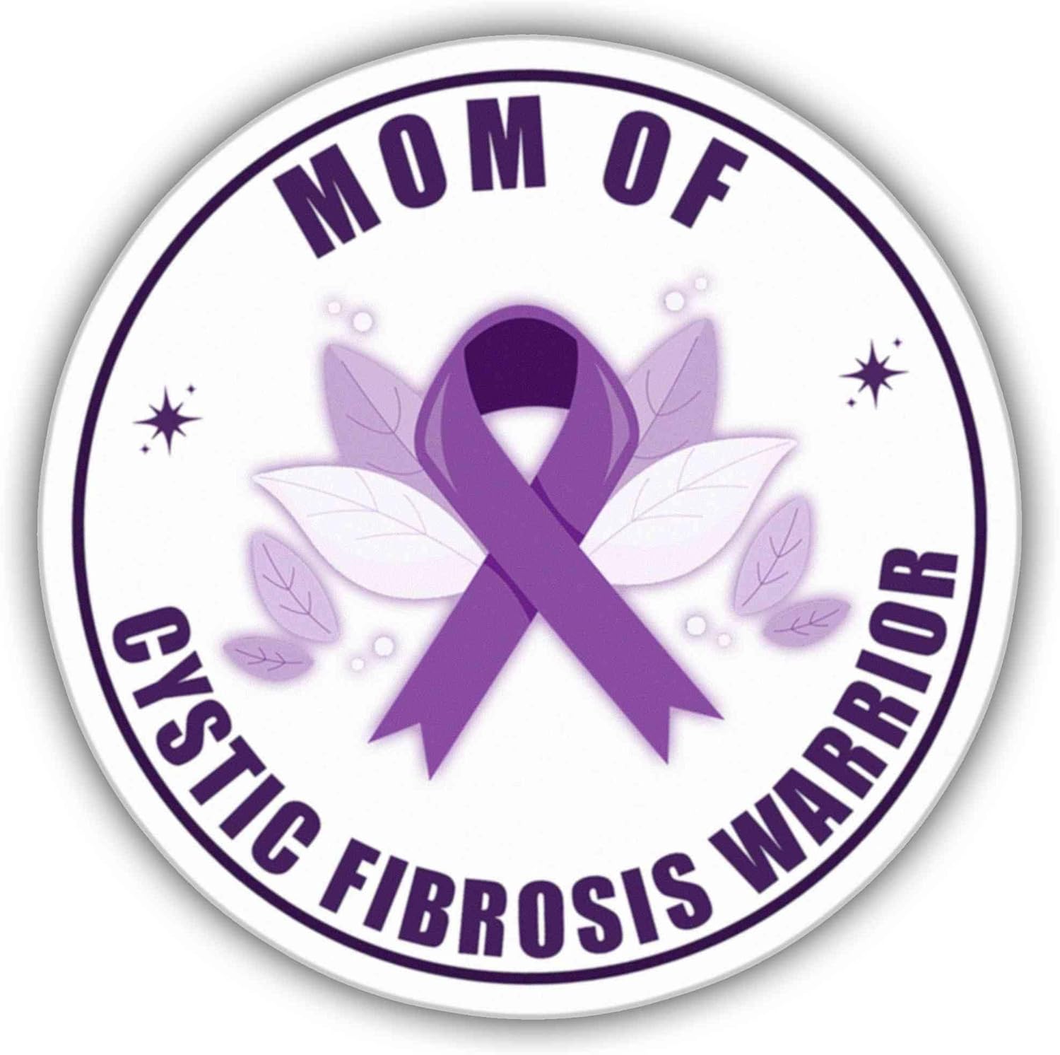 Amazon.com: Cystic Fibrosis Sticker Mom of Cystic Fibrosis Warrior ...