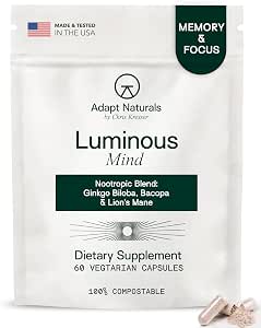 Amazon.com: Adapt Naturals Luminous Mind Nootropic Brain Supplement ...