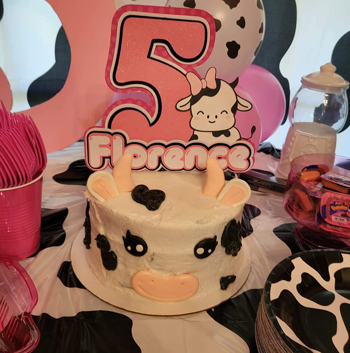 $3/mo - Finance JeVenis Cute Cow Cake Decoration Farm Animal Birthday ...