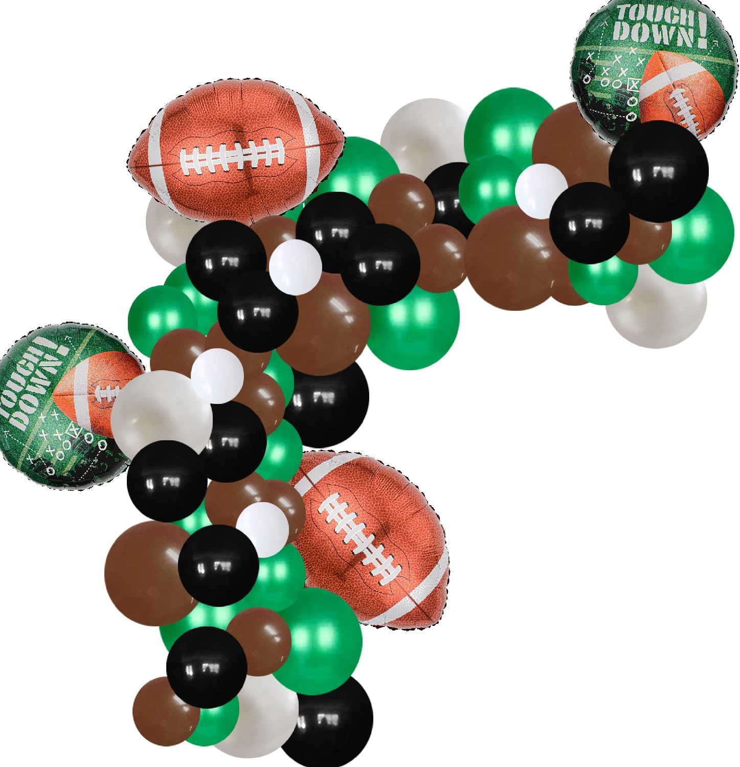 Amazon.com: 137 PCS Football Balloons Arch Garland Kit Football ...
