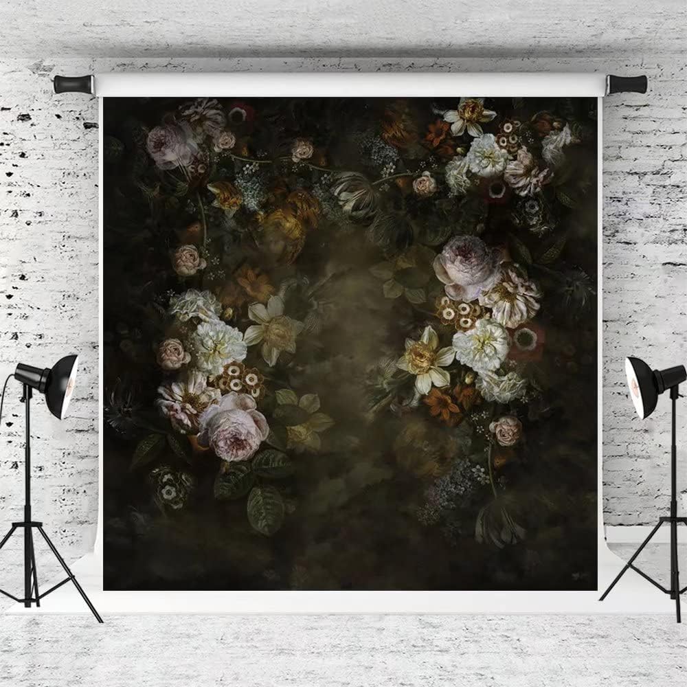 Amazon.com : 5x7ft Dark Vintage Photography Backdrops Portrait Photo ...