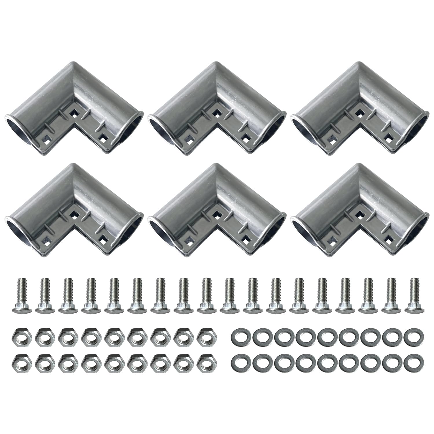 Snapklik.com : 1-3/8" Gate Corner 6 Pack, Chain Link Fence Corner 90 ...