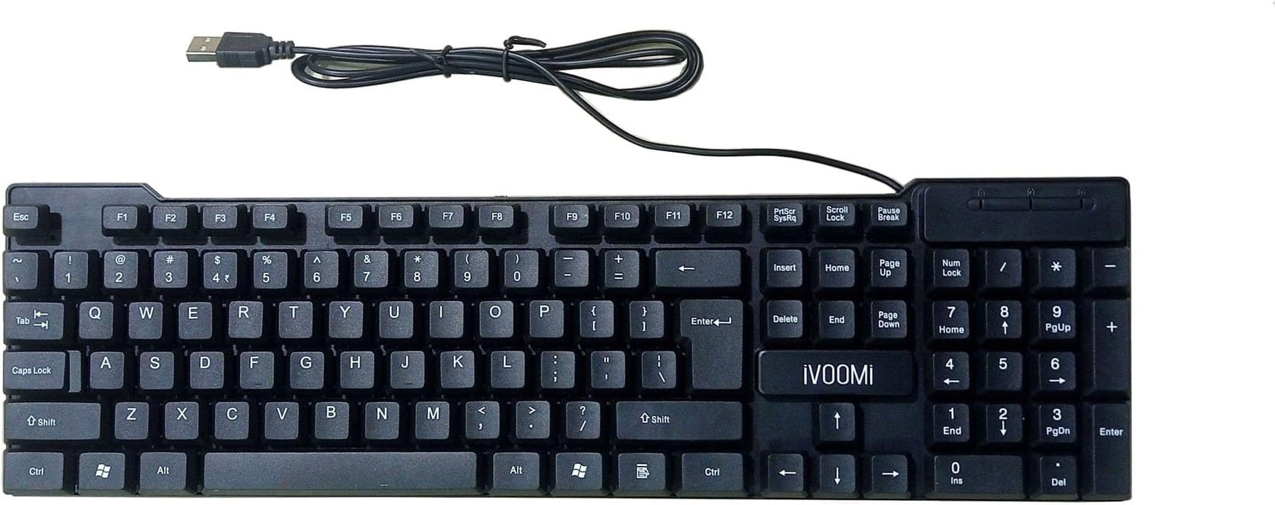Amazon.in: Buy iVOOMi Quest IV-WRK104 Wired USB Keyboard with Spill ...