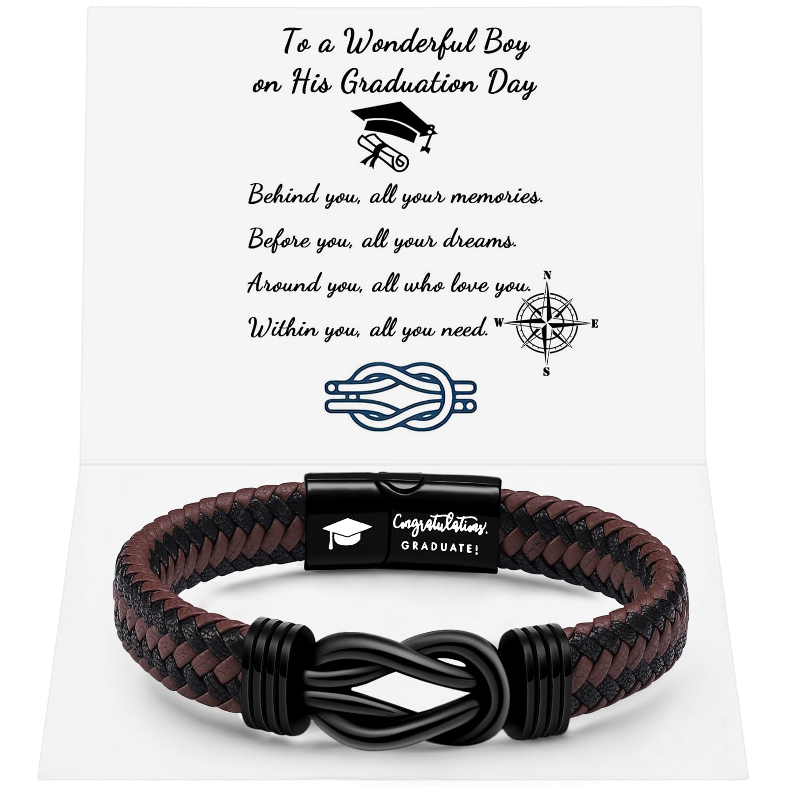 Amazon.com: QWNHONEY Graduation Gifts for Him Son Grandson Class of ...