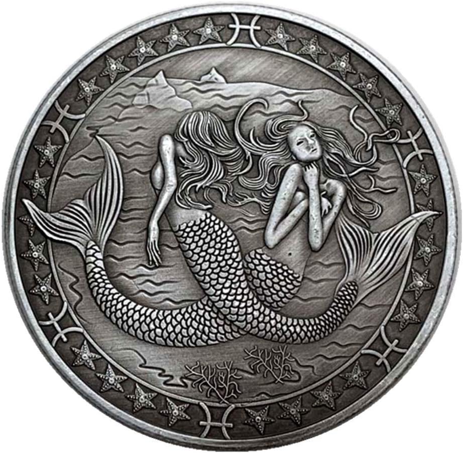 Amazon.com: WaNana Constellation Copper Plated Silver Relief Coins Box ...