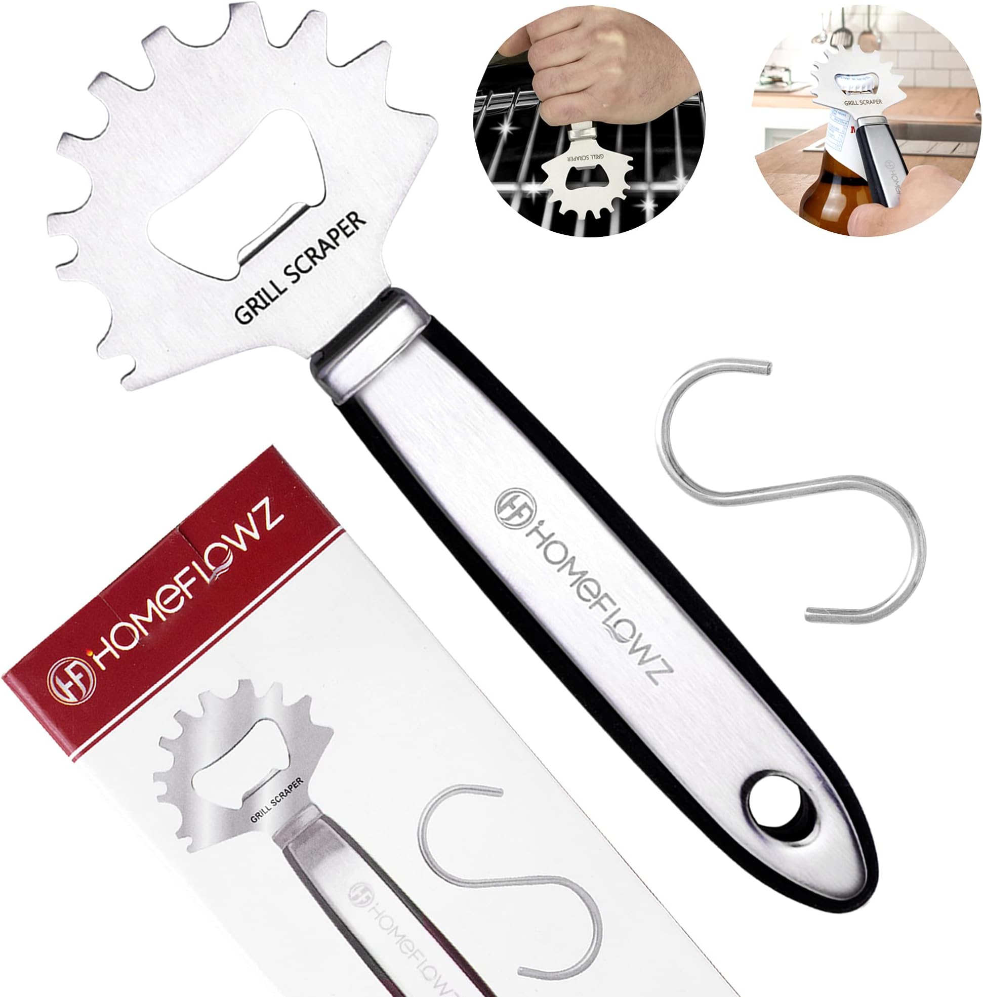 Amazon.com: Cave Tools Bristle-Free Metal Grill & Griddle Scraper ...