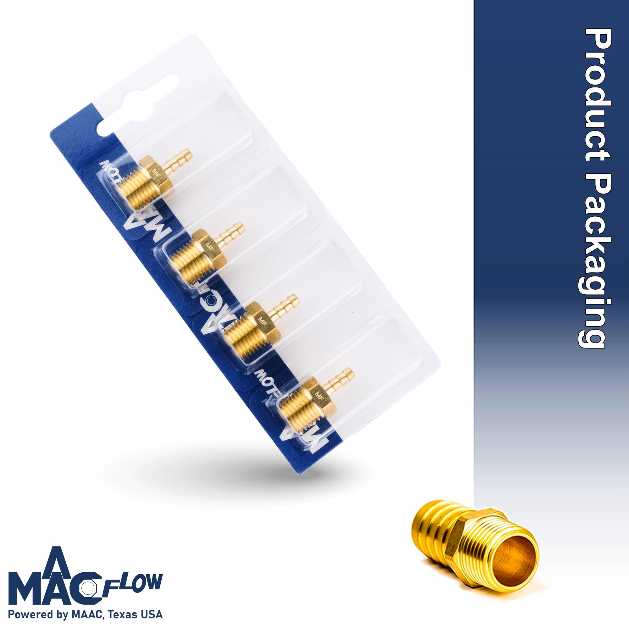 Amazon.co.jp: MAACFLOW 真鍮有刺ホース継手 1/8インチホースIDバーブ