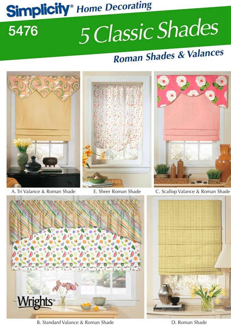 Amazon.com: Simplicity 4973 Window Toppers Valance Home Decorating ...