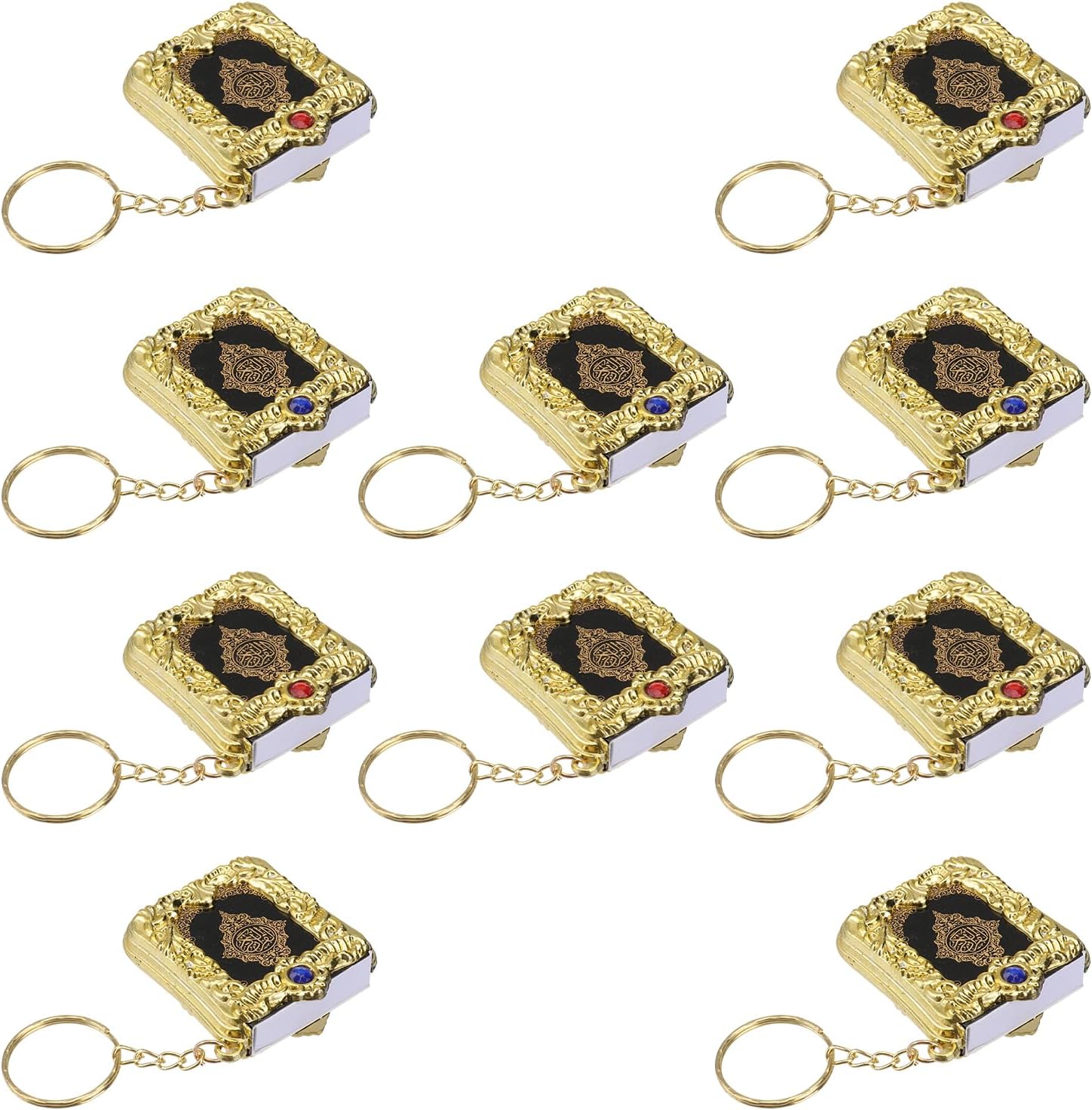 Garneck 10pcs Quran Keychain, Muslim Gift Islamic Car Mirror Hanging ...