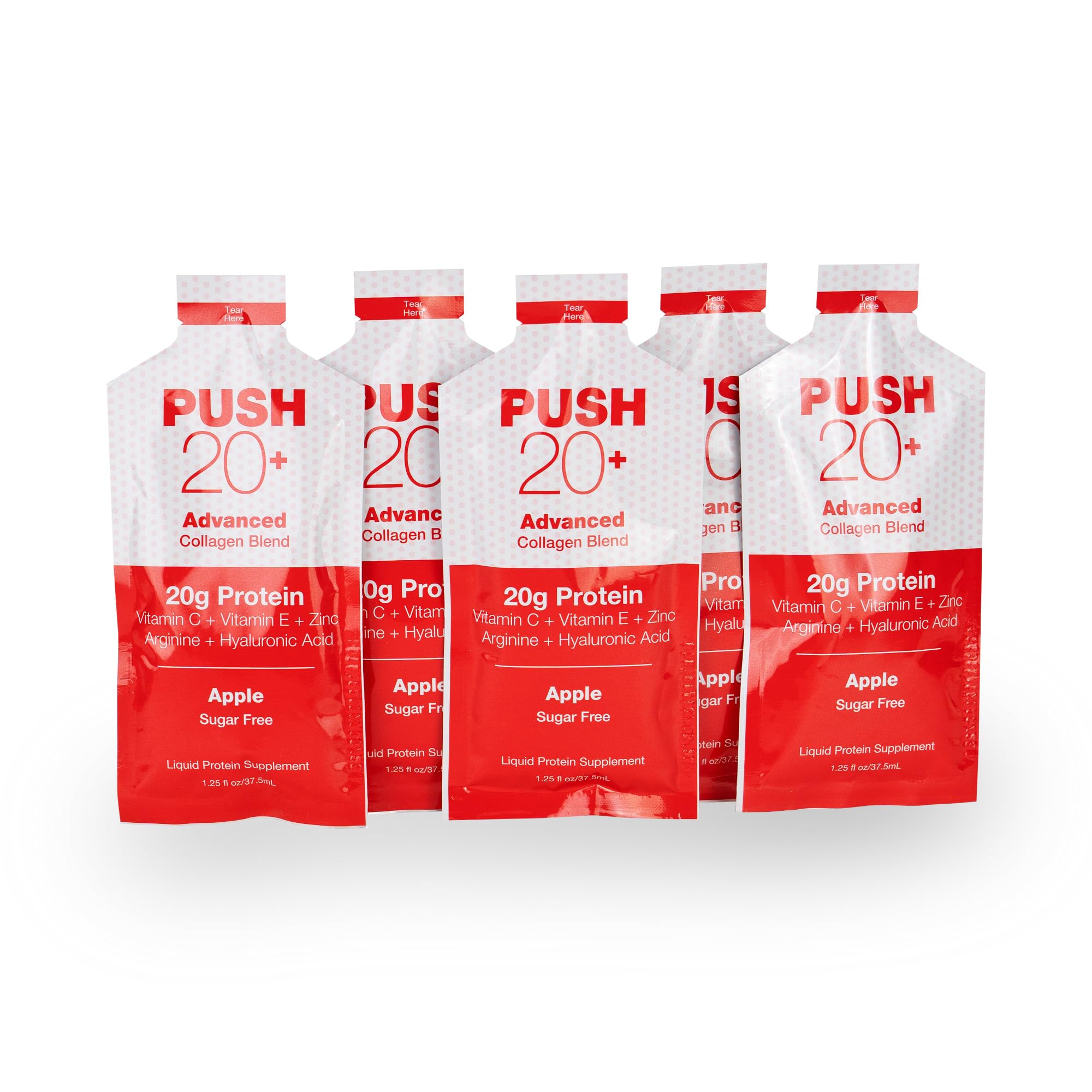 Amazon.com: PUSH 20+ Advanced Collage Blend - Liquid protein 20grams per 1.25 fl. oz serving- 5 ...