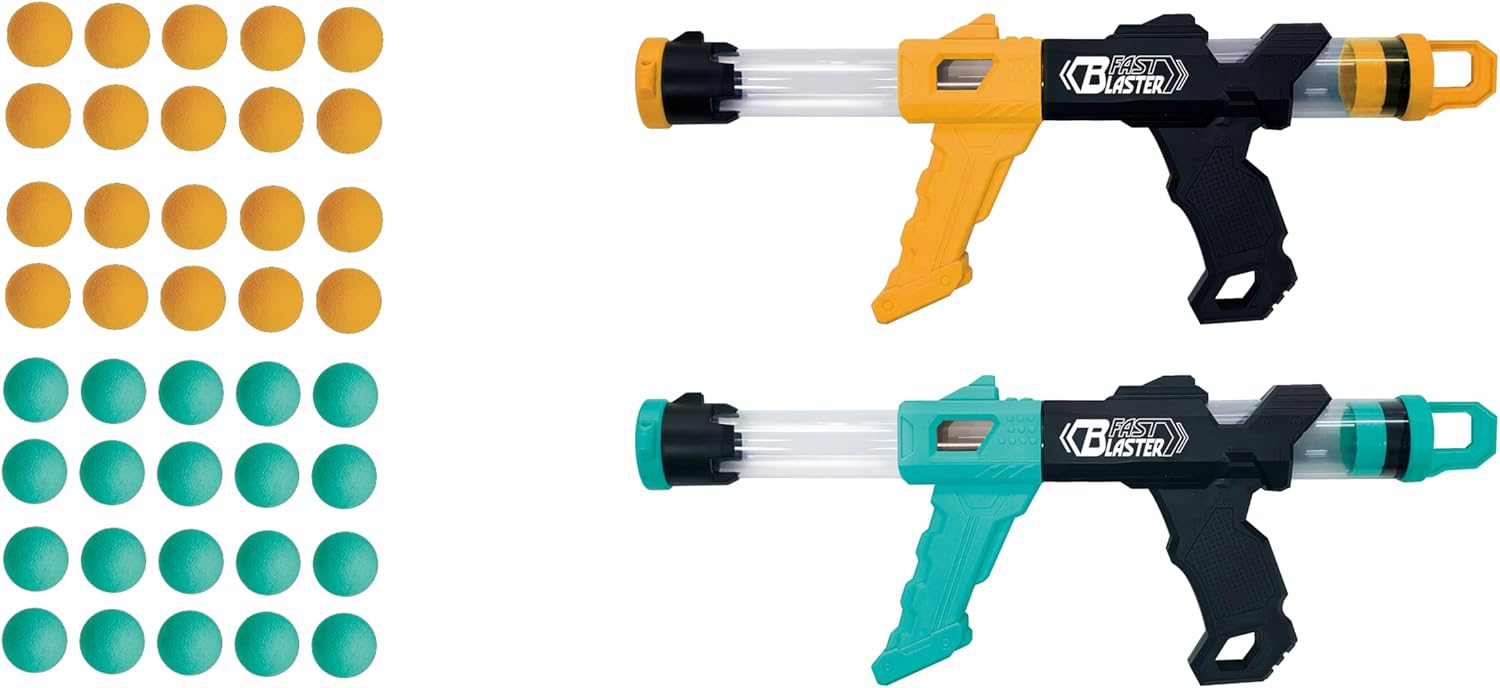 Amazon.com: Amax-Pop Ball Gun & Foam Fire Blasters for Kids Indoor Toy ...