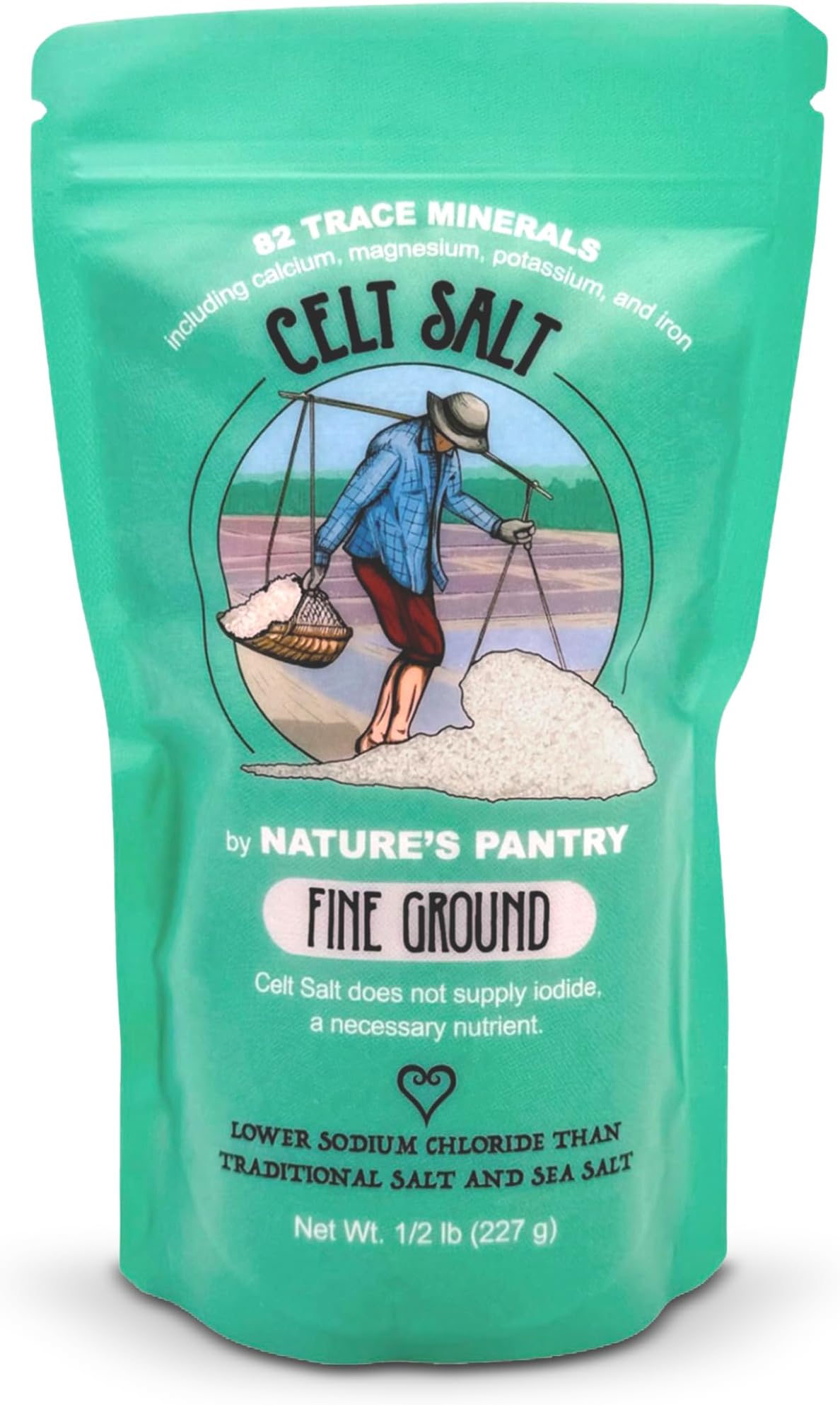 Amazon.com : Celtic Salt Fine Ground, Celt Salt By Natures Pantry, 82 ...