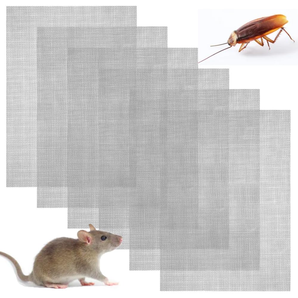 6 Pcs 304 Stainless Steel Wire Mesh Sheets 20 Mesh Rodent Mesh A5 ...