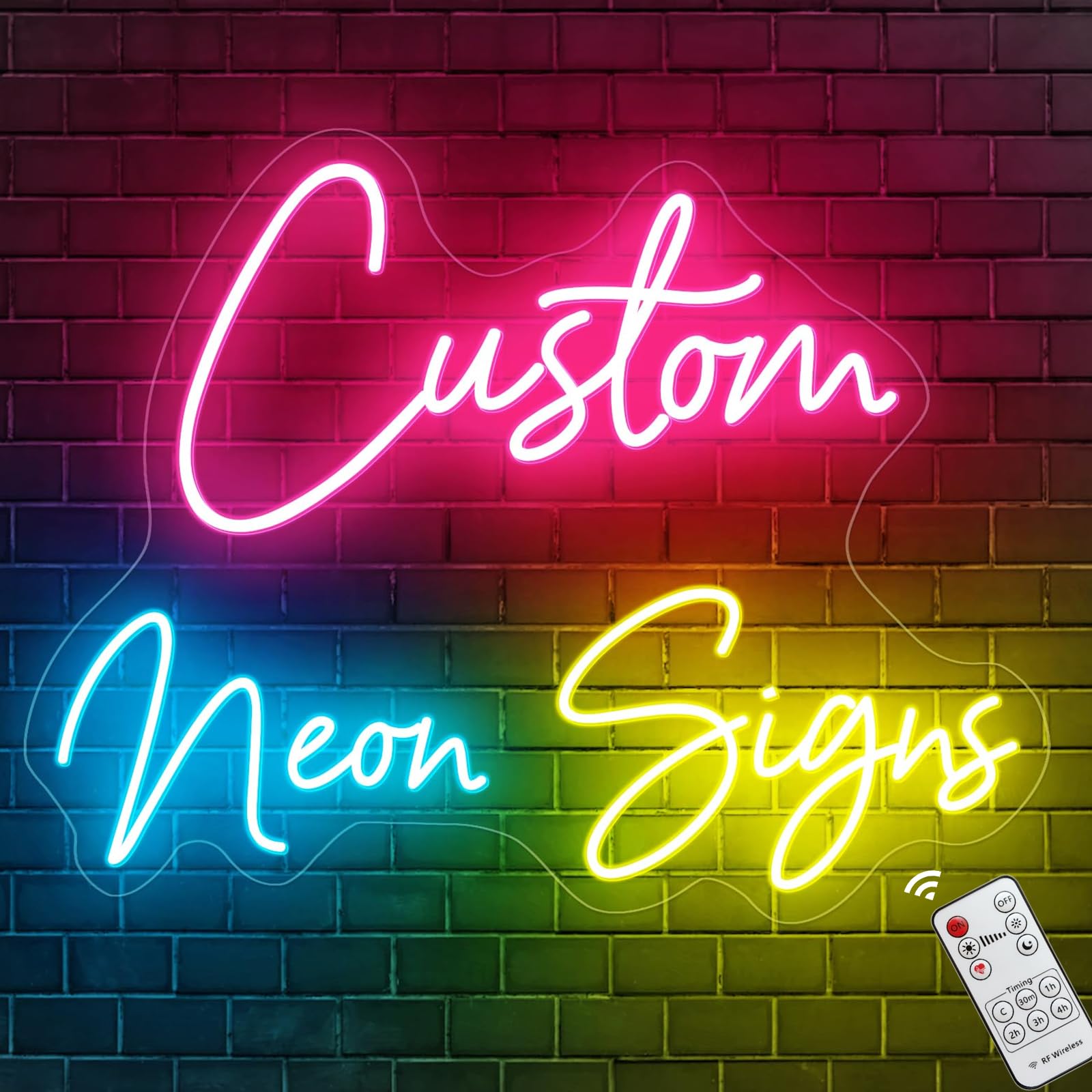 Amazon.com : Custom Neon Signs with Remote Dimmer, Neon Name Sign ...