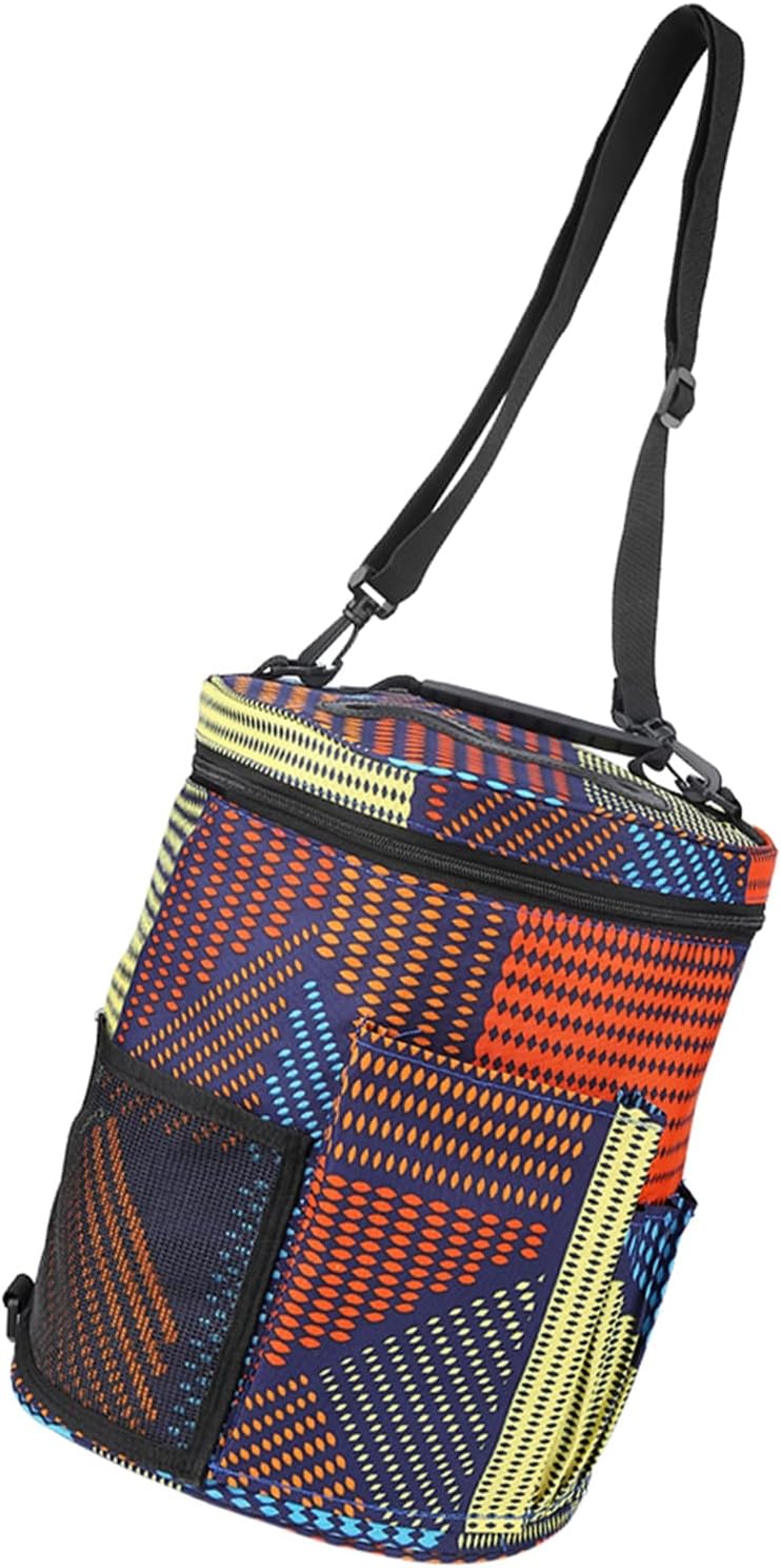 Amazon.com: Knitting Storage Bag Cylinder Yarn Wool Crochet Tool ...