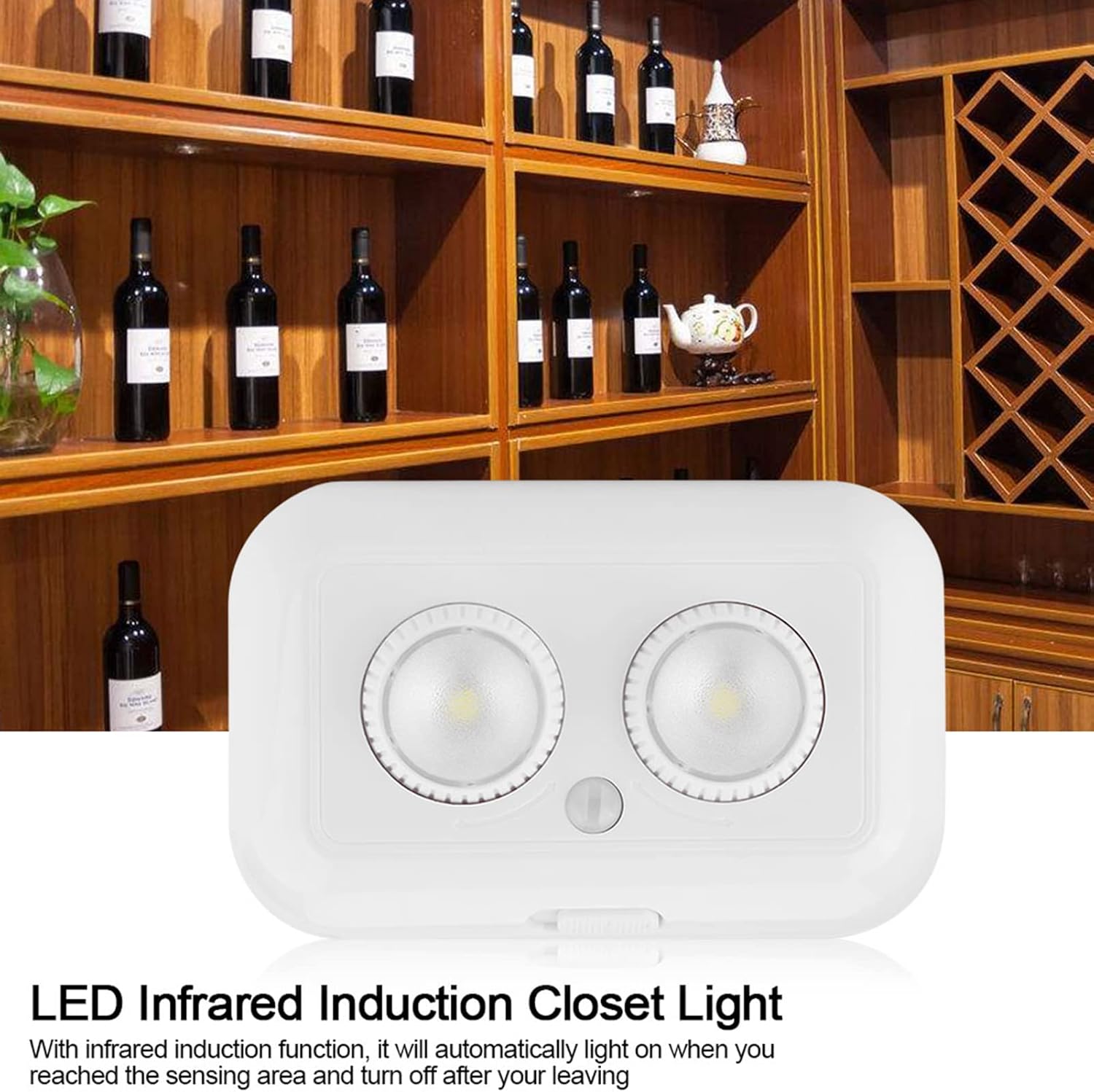 mumisuto Under Cabinet LightLED Infrared Induction Light Motion Sensor ...
