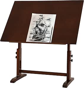 VISWIN 76 x 107 cm Extra-Large Artist Drafting Table, Adjustable Height ...