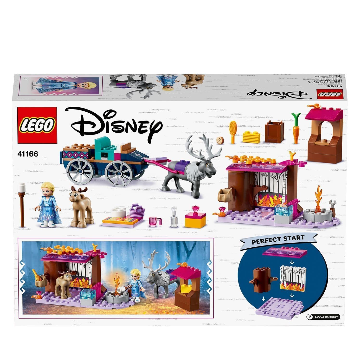 LEGO 41166 Disney Frozen 2 Elsa's Wagon Adventure with Princess Elsa ...