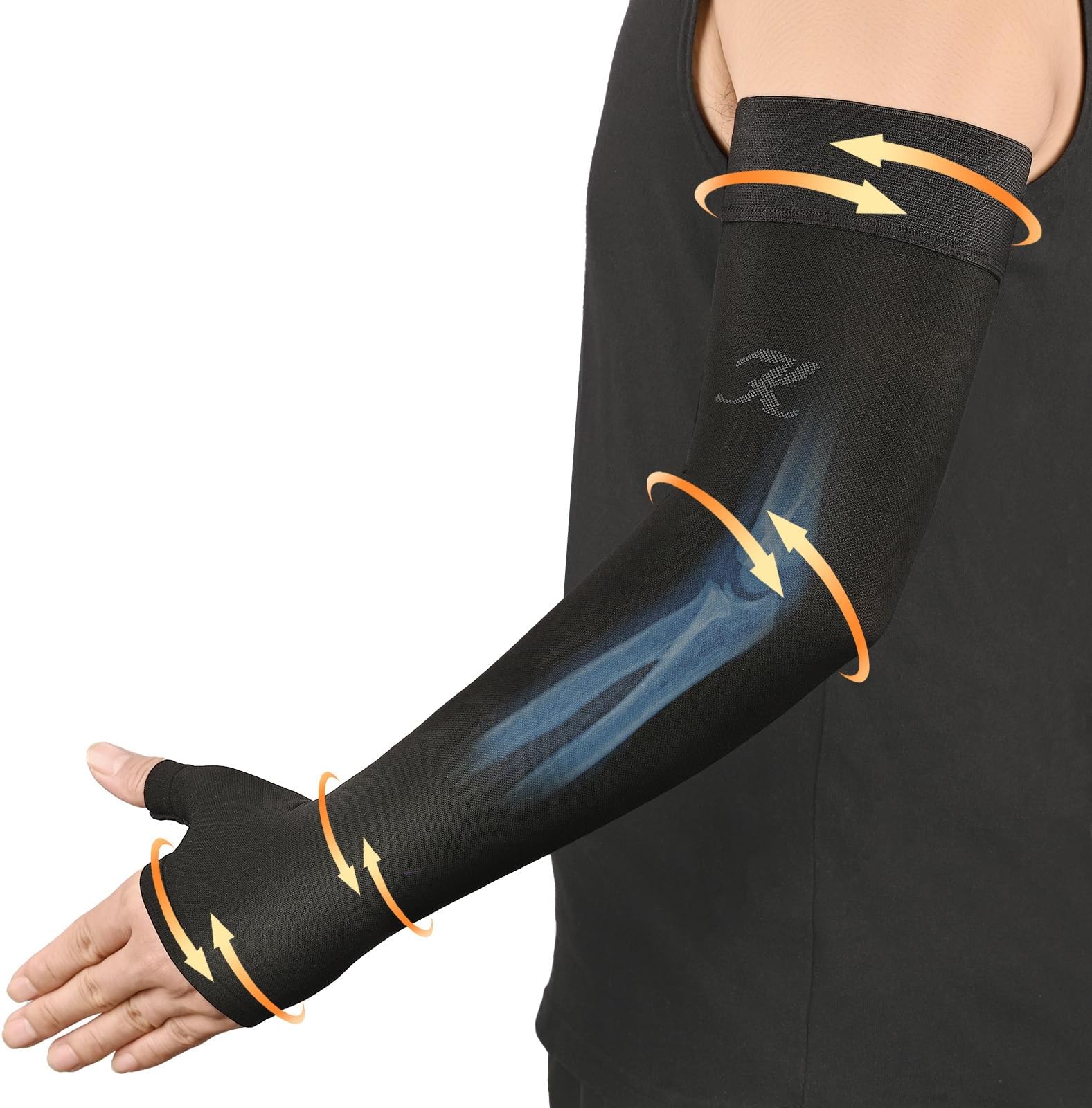 Amazon.com: KEKING Lymphedema Compression Arm Sleeve with Gauntlet for ...