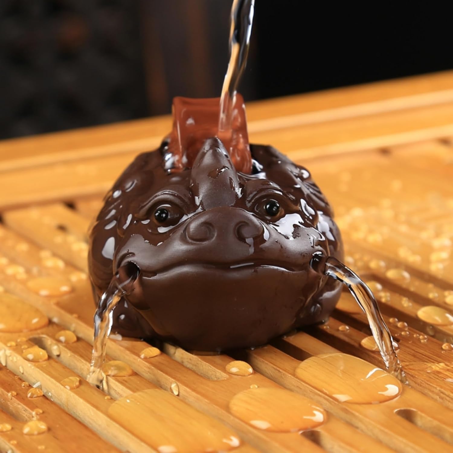 Amazon.com | Tea Pet Purple Clay Tea Pet Tea Set Handmade Tea Play ...