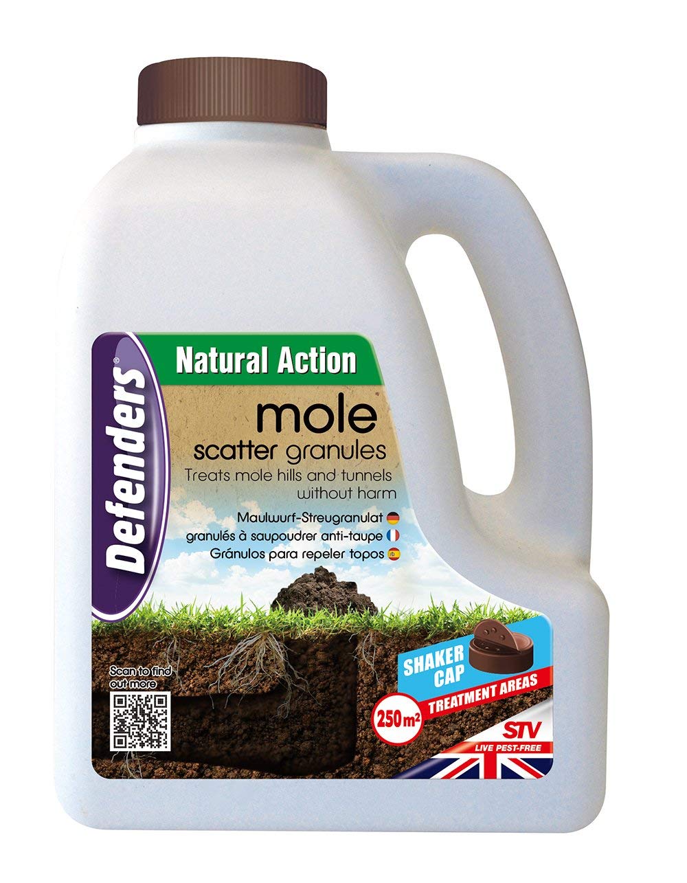 Buy STV International 2 X 2.5 kg Mole Scatter Granules (Humane, Natural ...