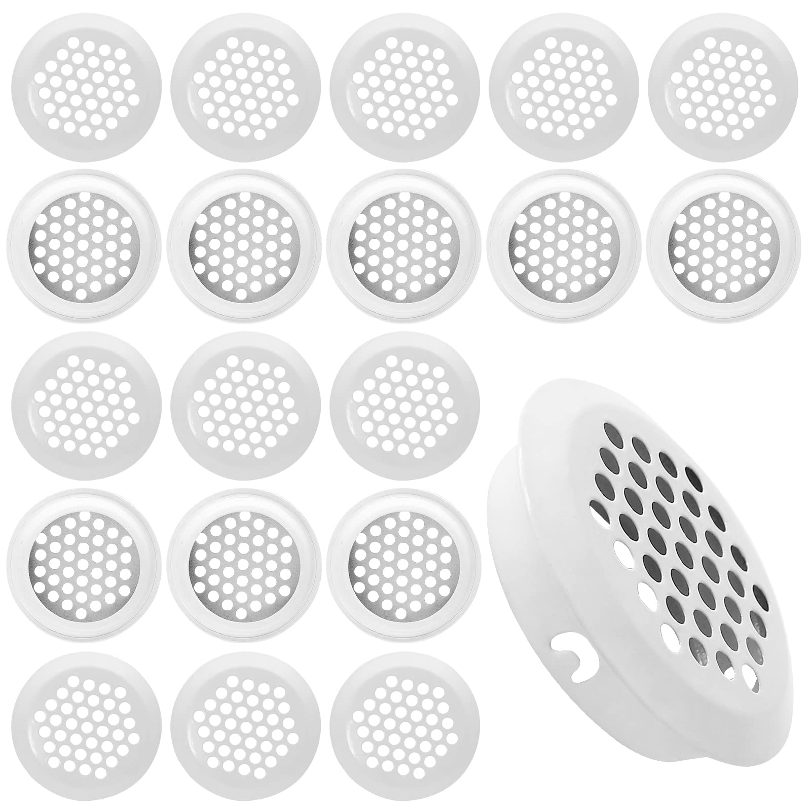 Bivethoi 35mm / 1.4" Air Vents, Circular Soffit Vent, Stainless Steel ...