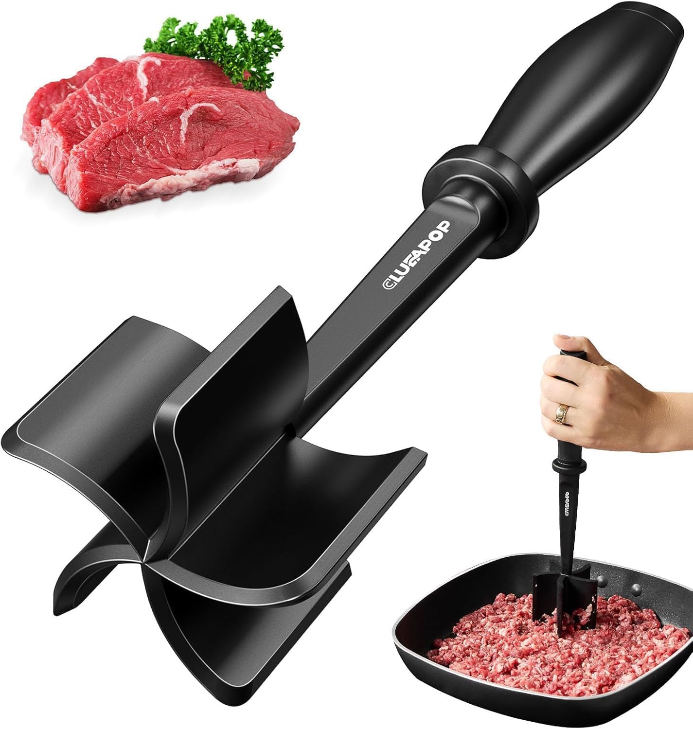 Amazon.com: Meat Chopper, Multifunctional Heat Resistant Meat Masher ...