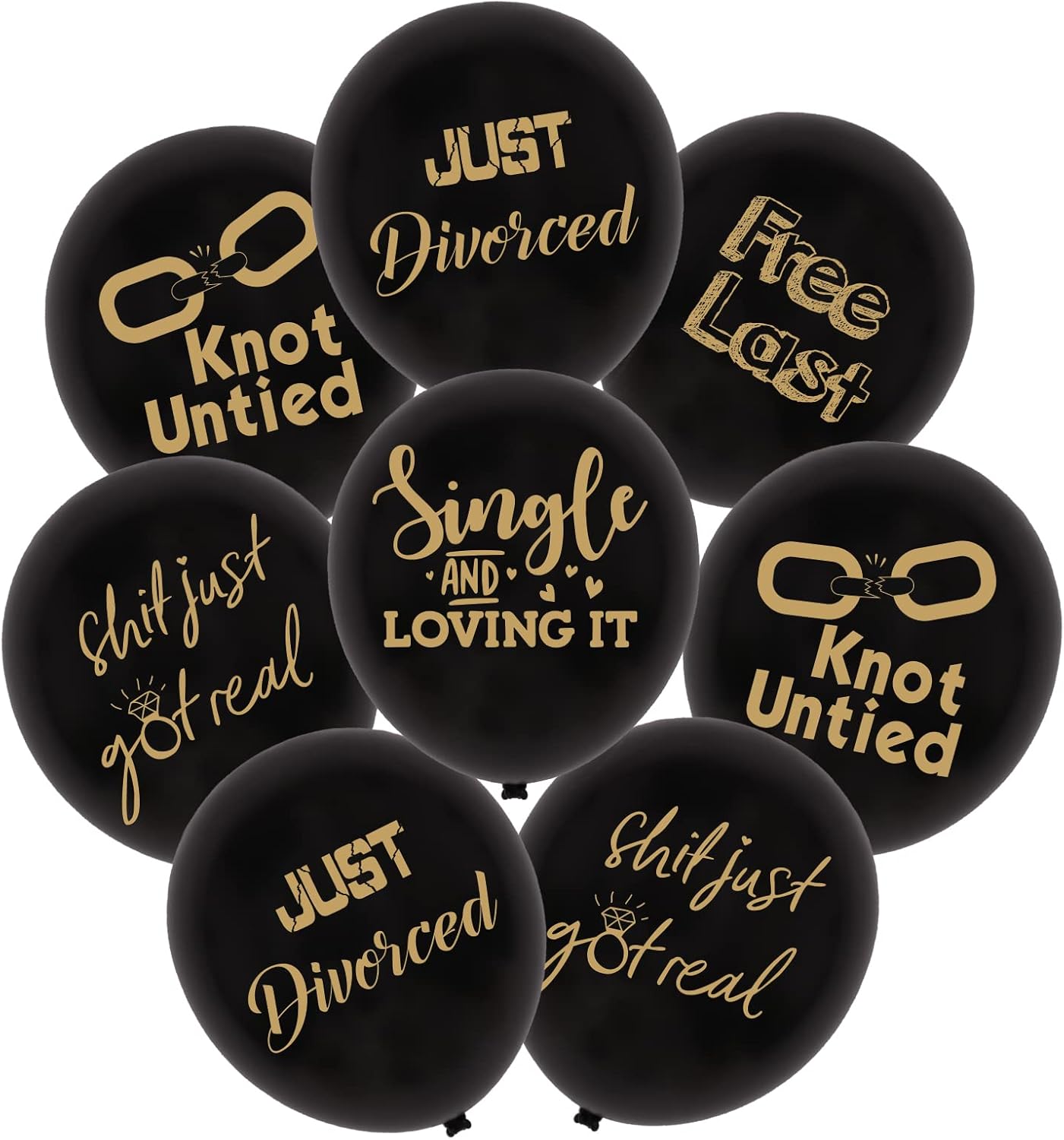 Amazon.com: JOYMEMO Funny Divorce Party Decorations Balloons - 30 Pack ...