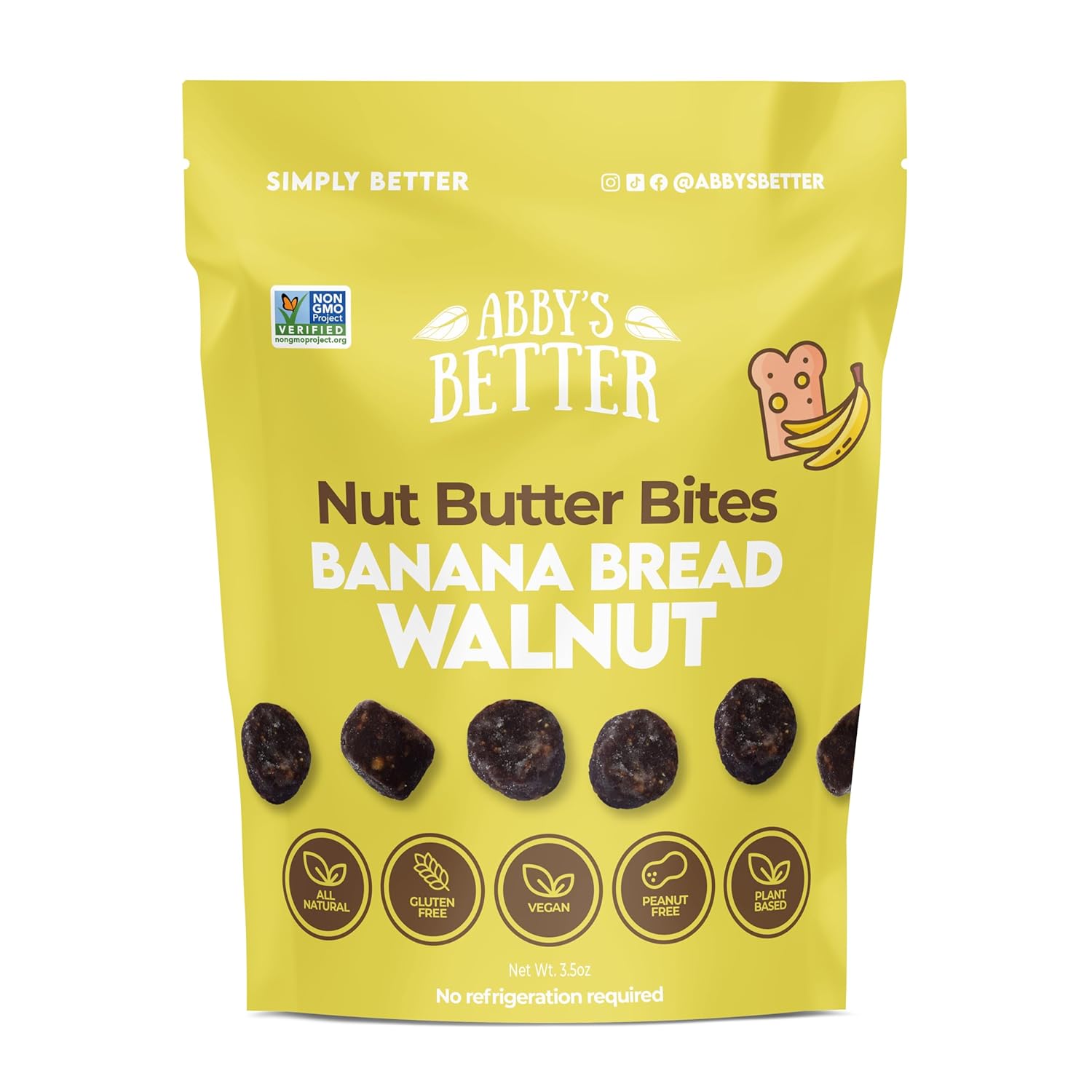 Amazon.com : Abby's Better Banana Bread Walnut Bites : Grocery ...