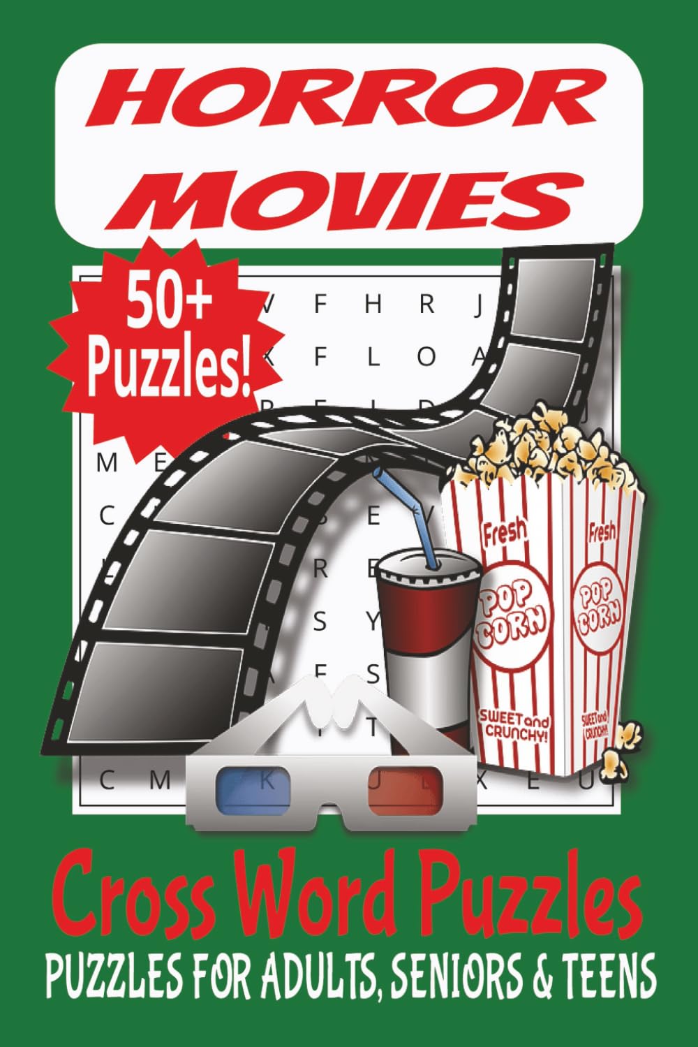 Horror Movies Word Search Puzzle Book: Word Search Puzzles with Easy to ...