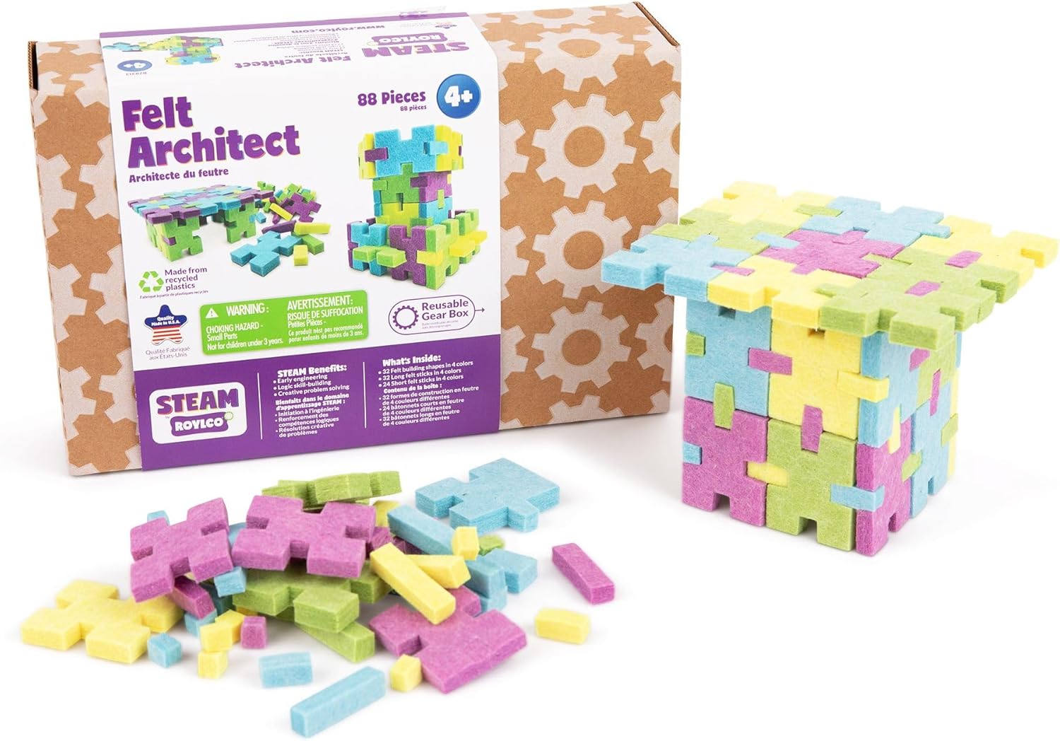 Amazon.com: Roylco Felt Architect – Back to School Sustainable STEM ...