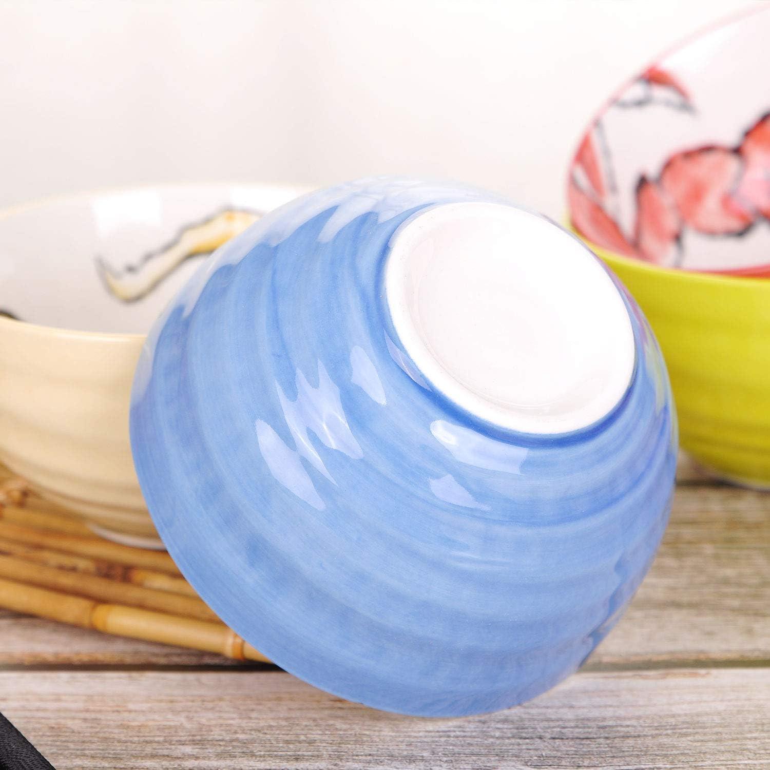 Buy VanEnjoy Cute Japanese Ceramic Porcelain Multi Purpose Bowl Set of ...