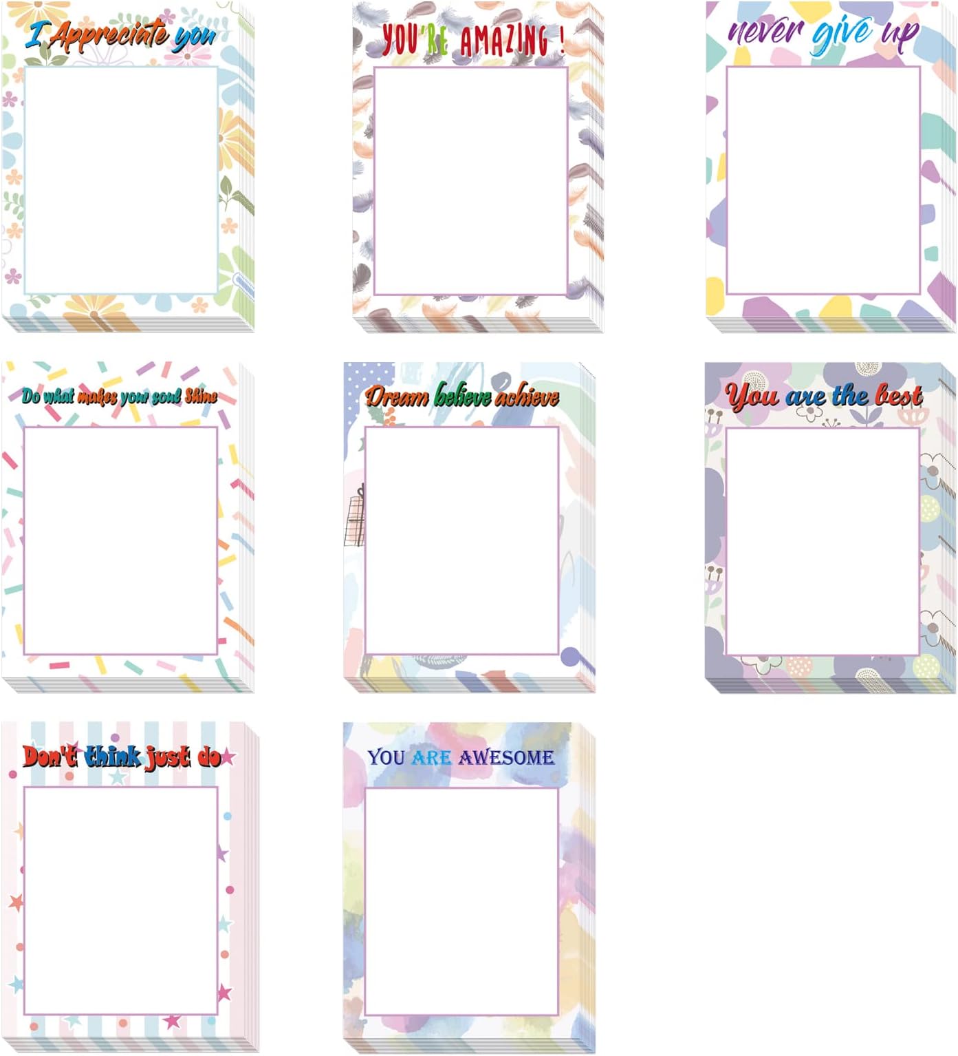 Amazon.com : 16 Pack Appreciation Sticky Notes Postit Note Pads Funny ...