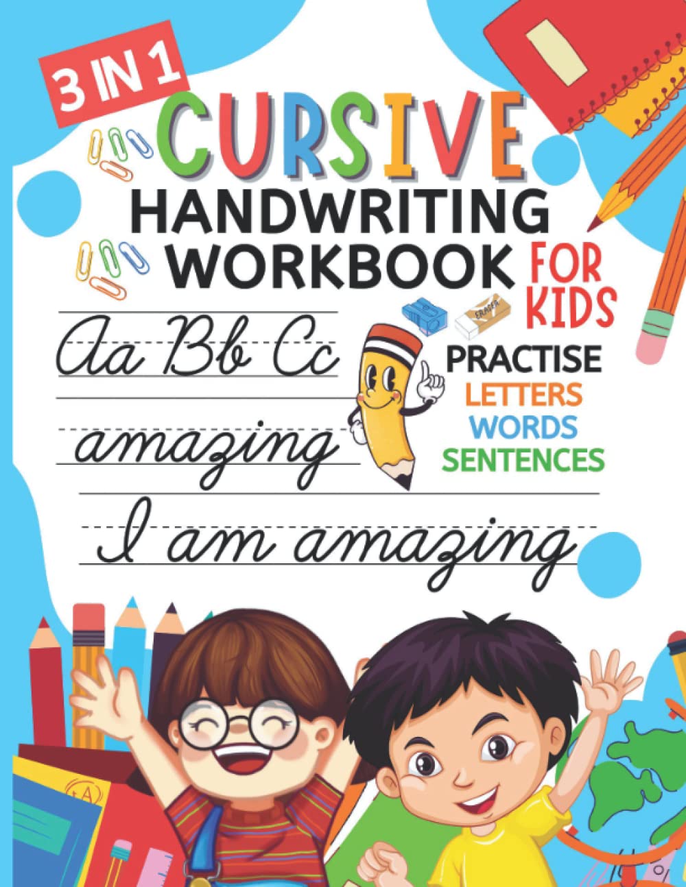 Amazon.com: 3-IN-1 Cursive Handwriting Workbook For Kids.: For ...